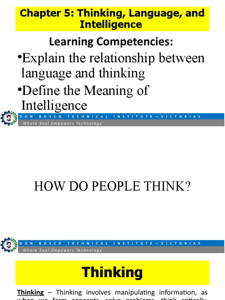 Chapter 5-Thinking Language and Intelligence | PDF | Thought ...