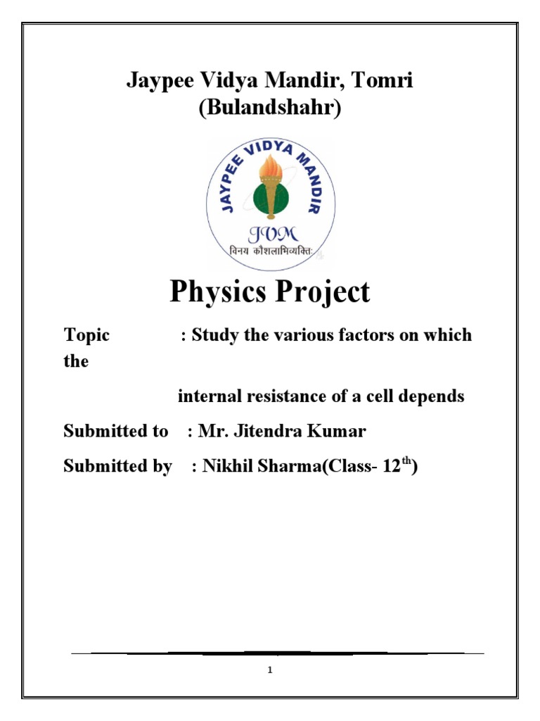 Yuvi Physics | PDF | Electrical Resistance And Conductance | Physical Sciences