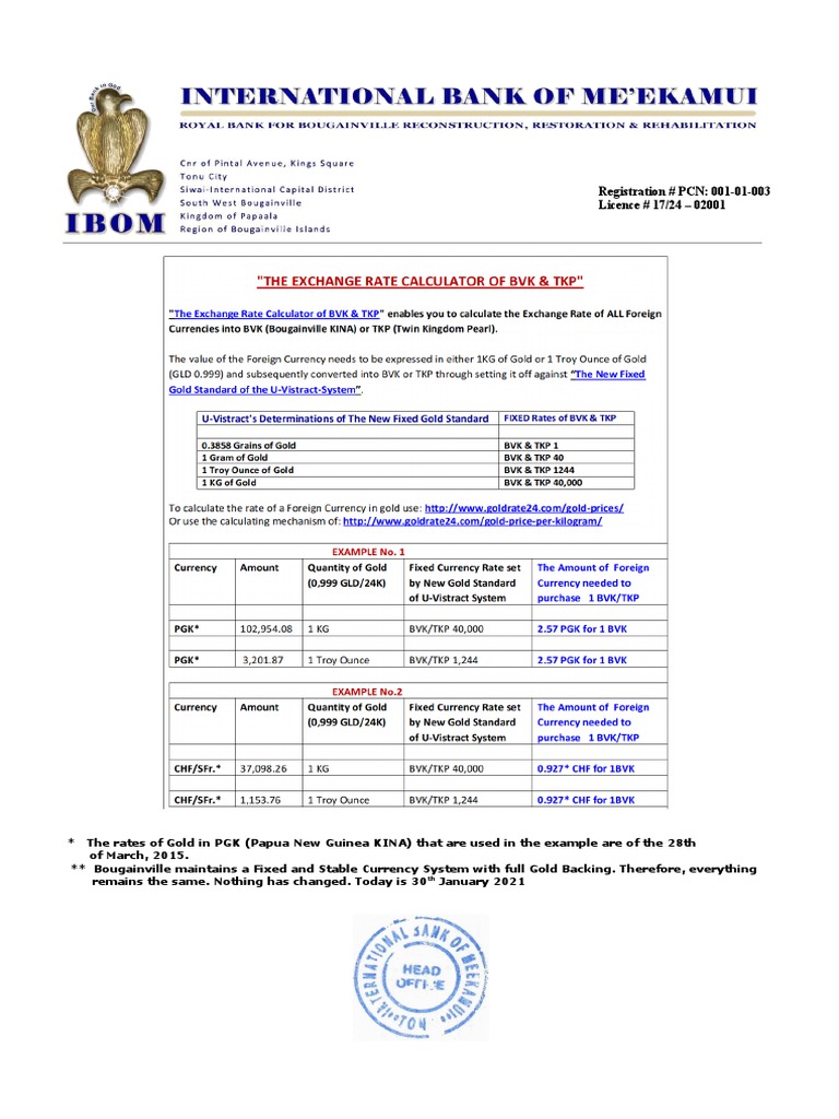 Exchange Rates Calculator | PDF