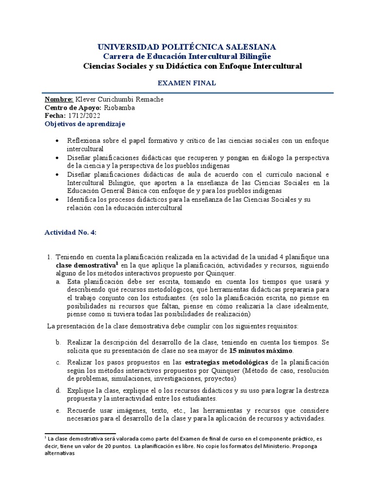 EXAMEN final-CCSS-P61 | PDF