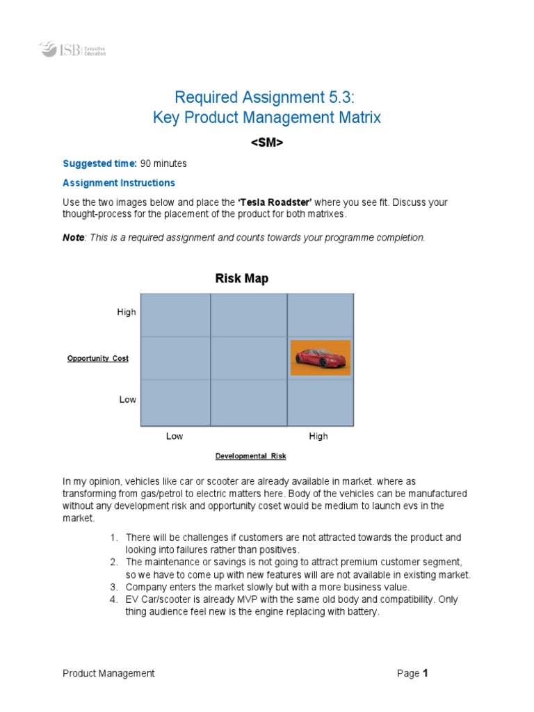 ISB - PM - Week 5 - Required Assignment 5.3 - Template-1 | PDF | Business