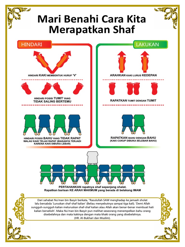 Poster Tentang Merapatkan Shof Shalat | PDF