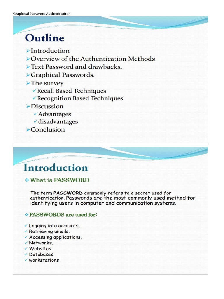 Lesson 2 Graphical Password Authentication Pdf 
