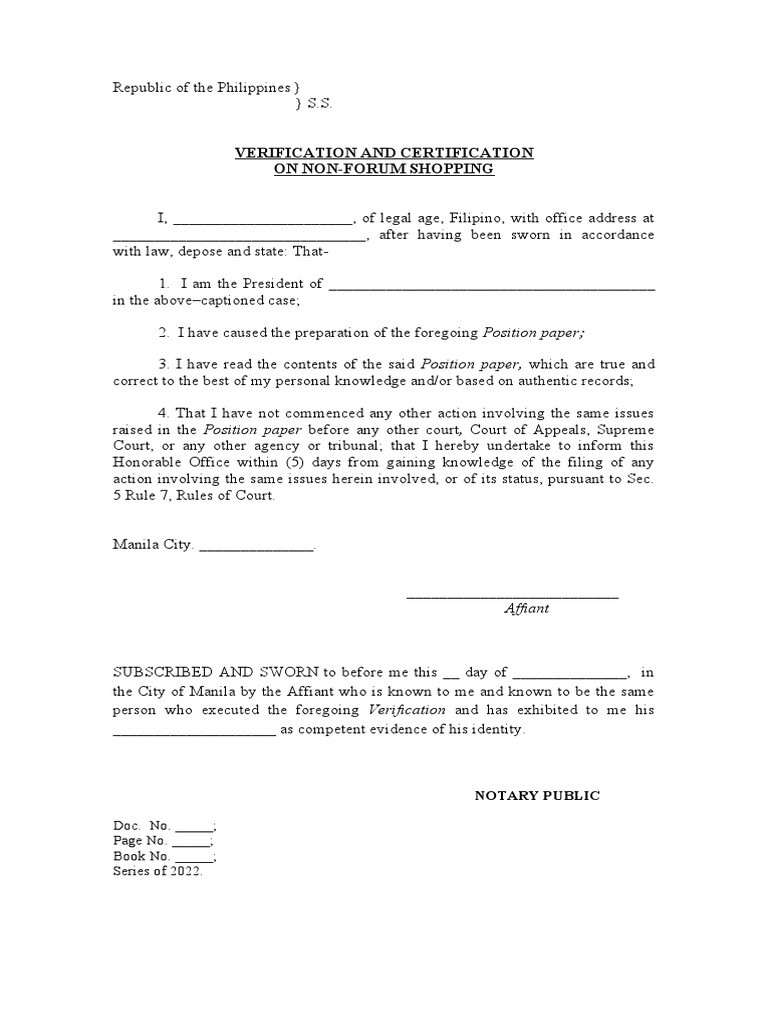Verified Position Paper Certification | PDF | Politics | Law