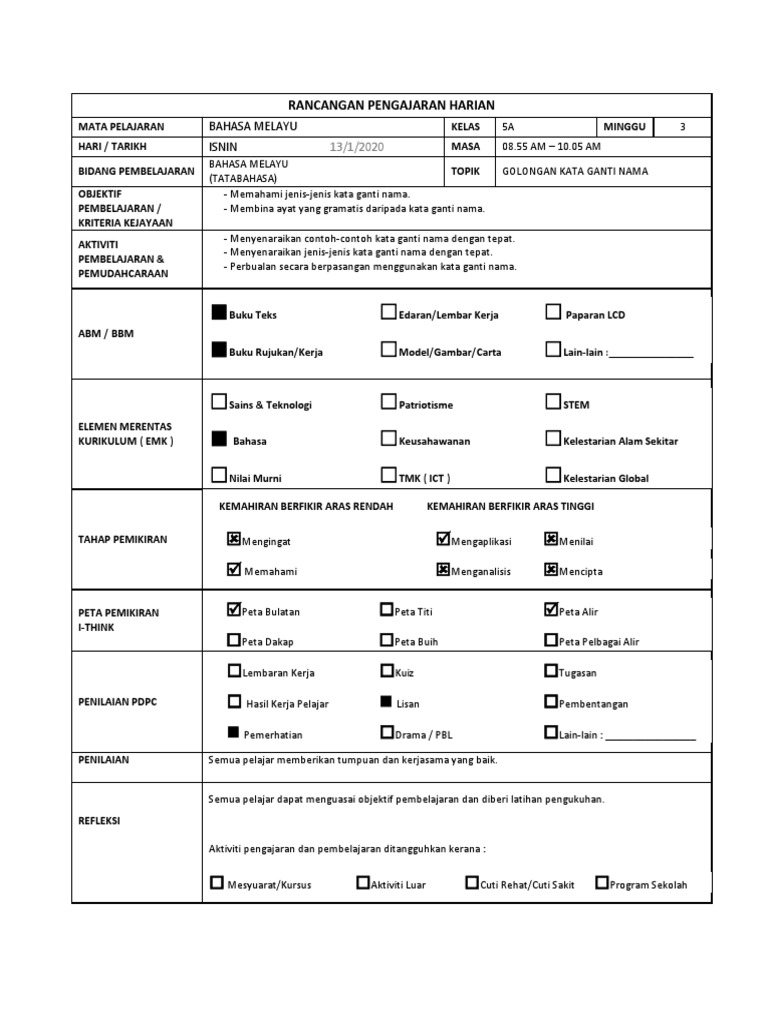 RPH M3 Akalily Binti Narmi | PDF