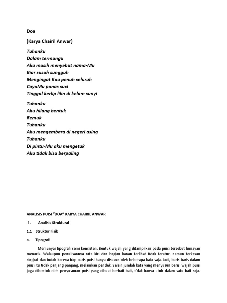 Analisis Puisi | PDF