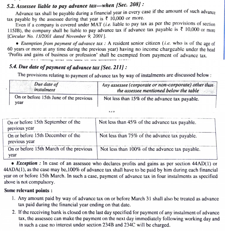 Advance Tax | PDF | Taxes | Government