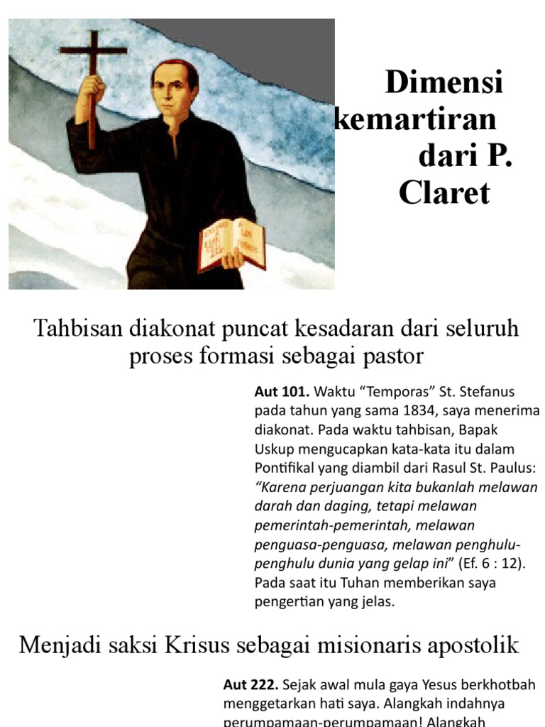 Dimensi Martir Dari P Claret | PDF