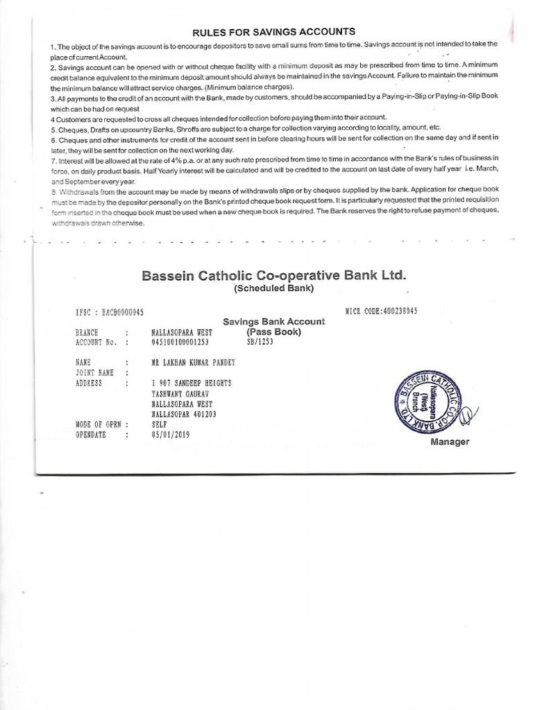 Passbook BCCB | PDF