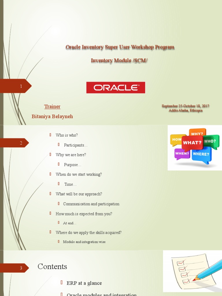 Oracle Inventory Super User Training Slides | Download Free PDF ...
