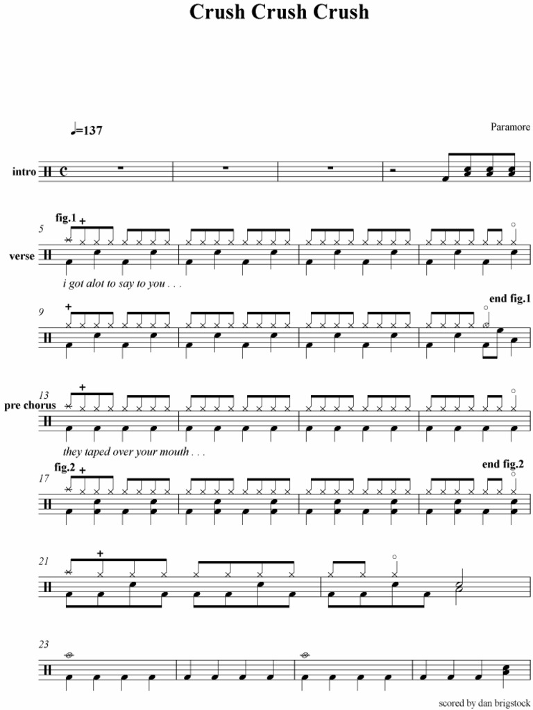 Paramore - Crush Crush Crush | PDF