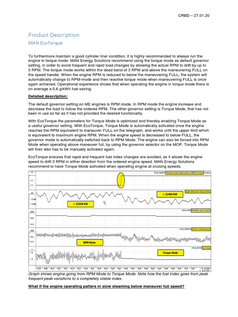 EcoTorque: Optimizing MAN ME Engines | PDF | Engines | Torque