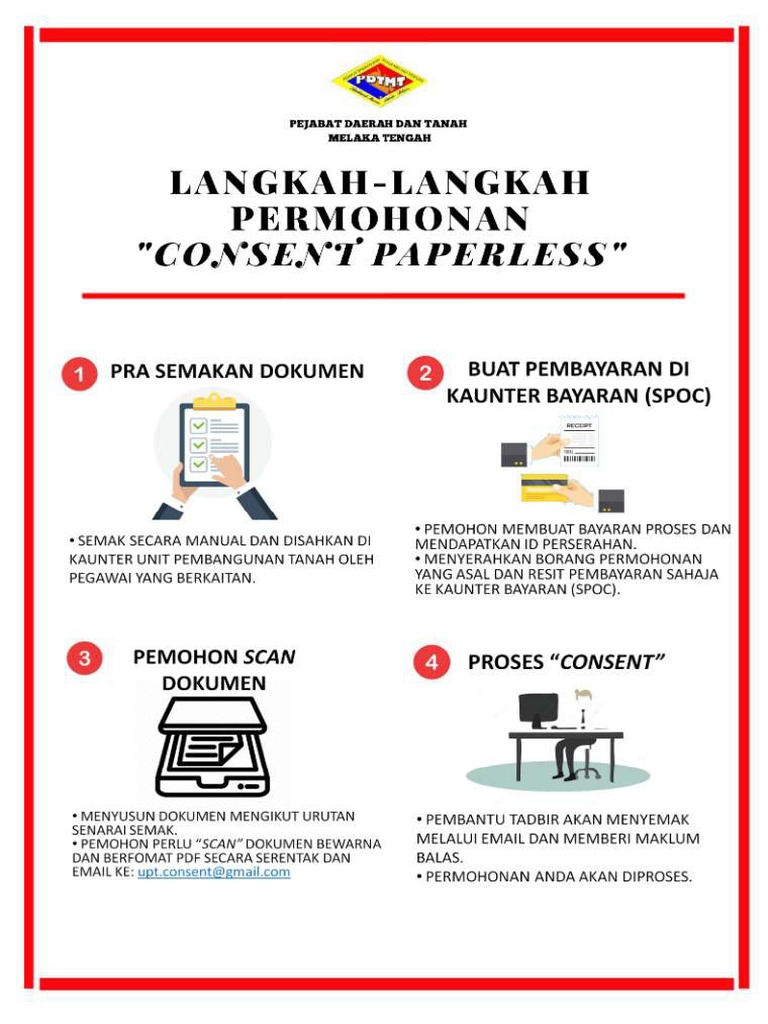 Langkah-Langkan Permohonan Consent Paperless | PDF