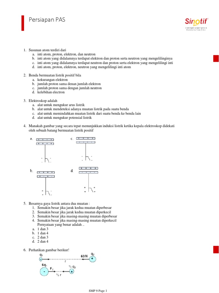 SMP Bina Kusuma Kelas 9 PAS 2021 P1 | PDF