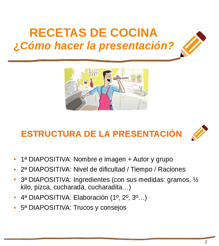 Presentación de Recetas Paso a Paso | PDF | Cocina, comidas y vino | Relaciones personales ...