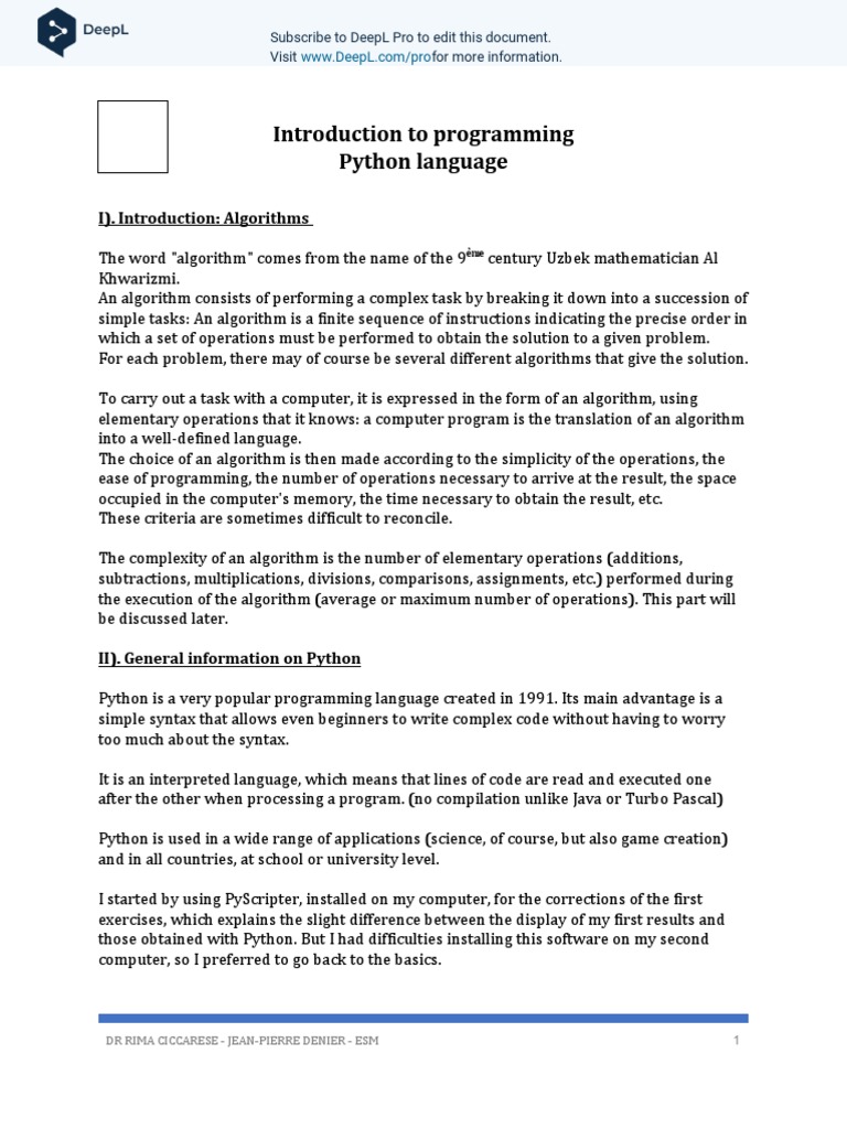 Cours Python V3 en-GB | PDF | Function (Mathematics) | Control Flow