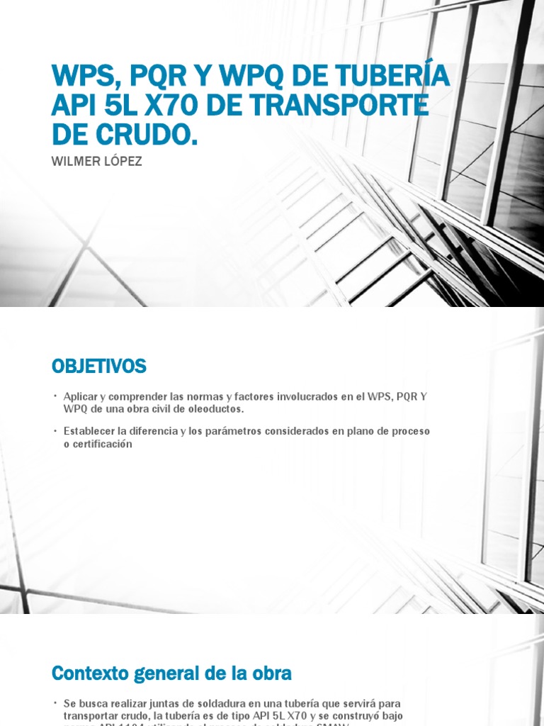 WPS, PQR y WPQR en Tubería API 5L X70 | PDF | Soldadura | Construcción