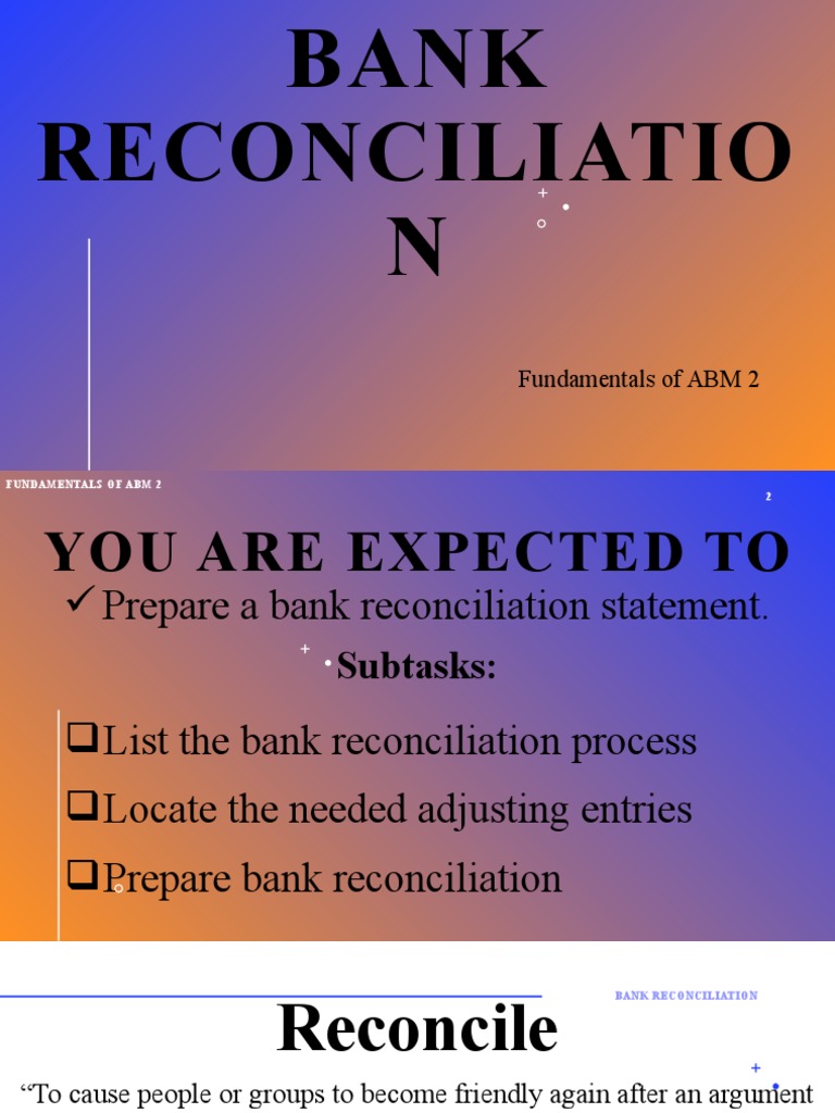 ABM 2 Bank Reconciliation Guide | PDF | Cheque | Banks