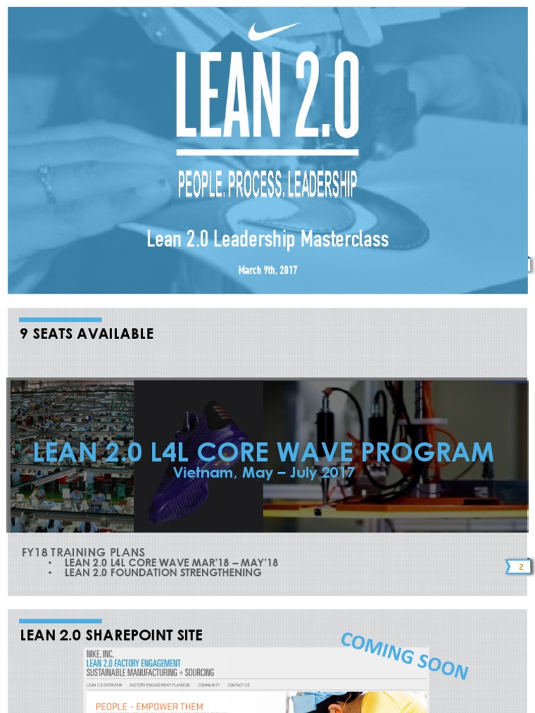 Lean 2.0 Leadership Masterclass Presentations | PDF | Lean ...