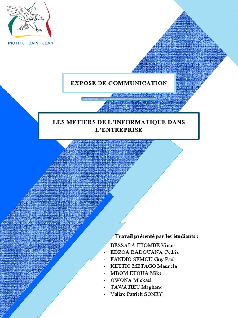 Métiers de l'informatique en entreprise | PDF | Informatique | la ...