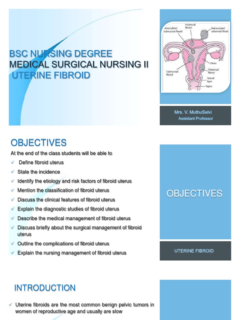 MSN Ii An-Uterine Fibroid | PDF | Uterus | Causes Of Death