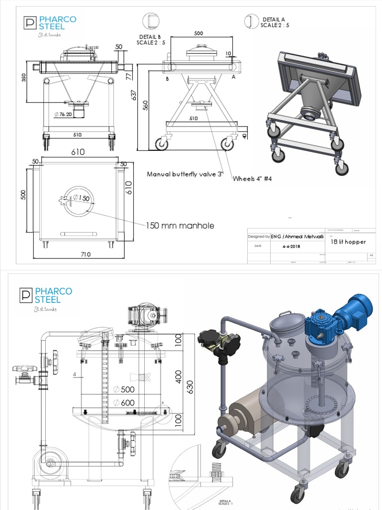 Engineering Drawings by Ahmed Metwalli | PDF | Valve | Manufactured Goods