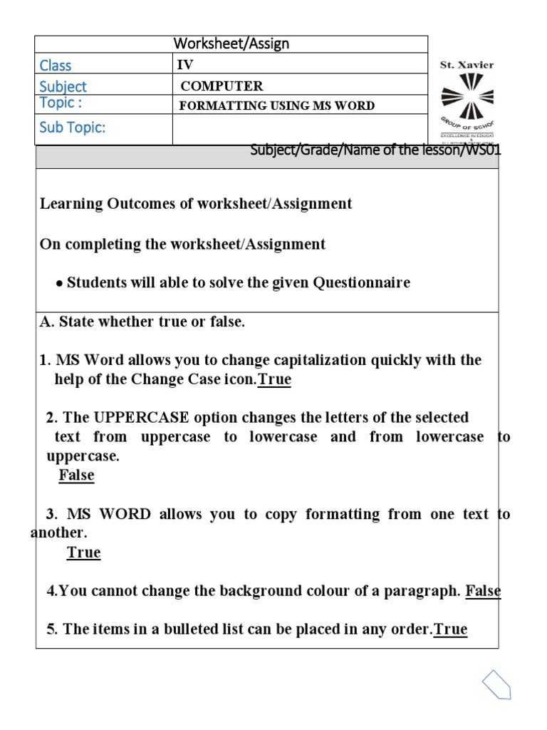 Formatting Using MS Word | PDF
