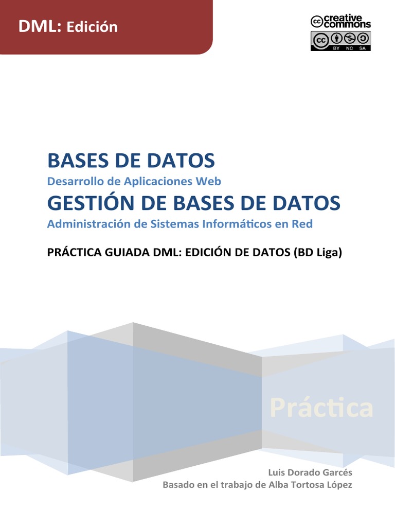 GBD UT5 DML Edicion I (Práctica Guiada LIGA) | PDF | SQL | Recuperación de información