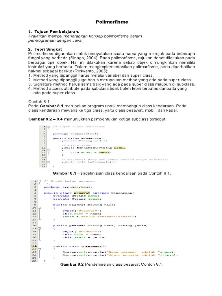 Polimorfisme 10 | PDF