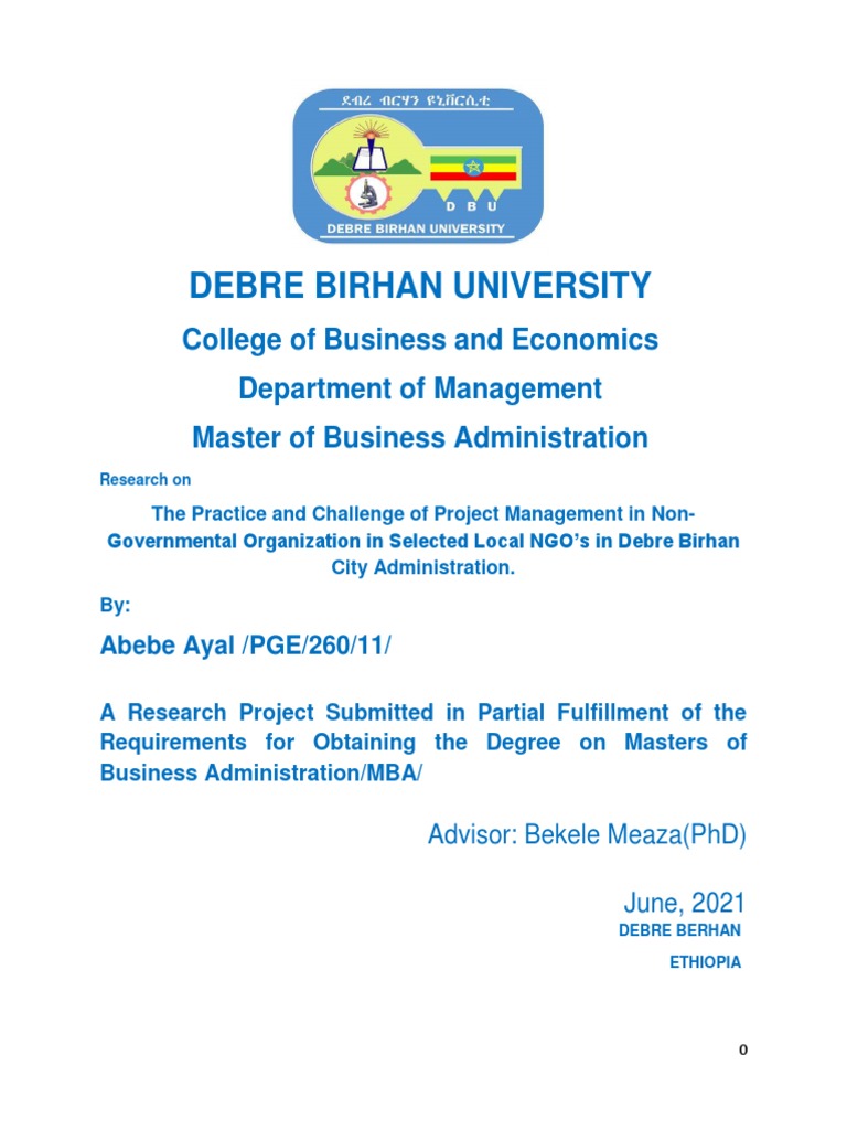 Abebe Ayal | PDF | Project Management | Goal