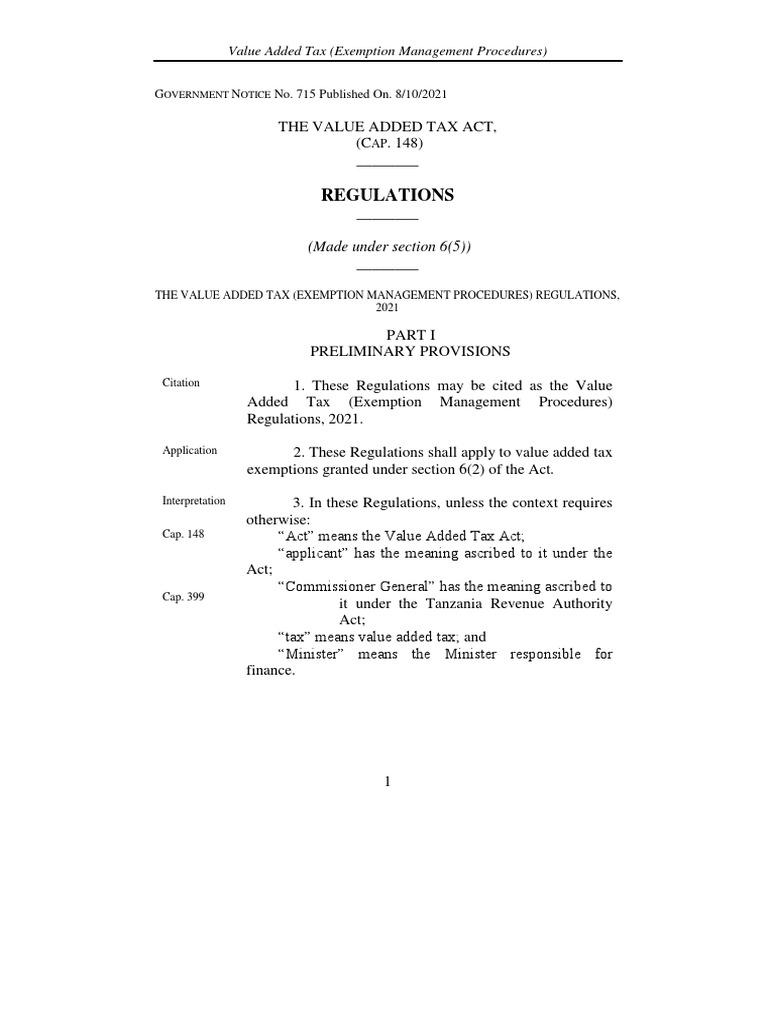 EXEMPTION | Download Free PDF | Value Added Tax | Invoice