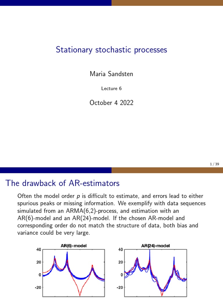 Stationary Stochastic Processes: Maria Sandsten | PDF | Algorithms ...