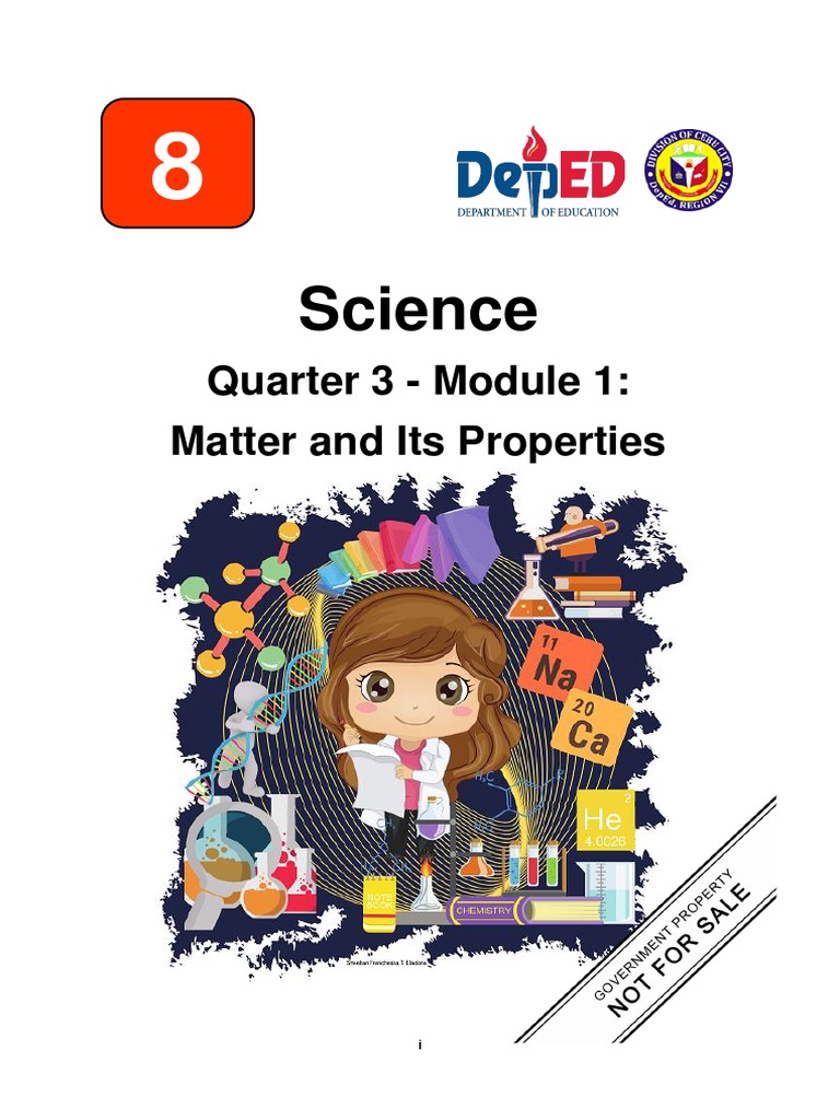 Science - G8 - Q3 - M1 | PDF | Matter | Atoms