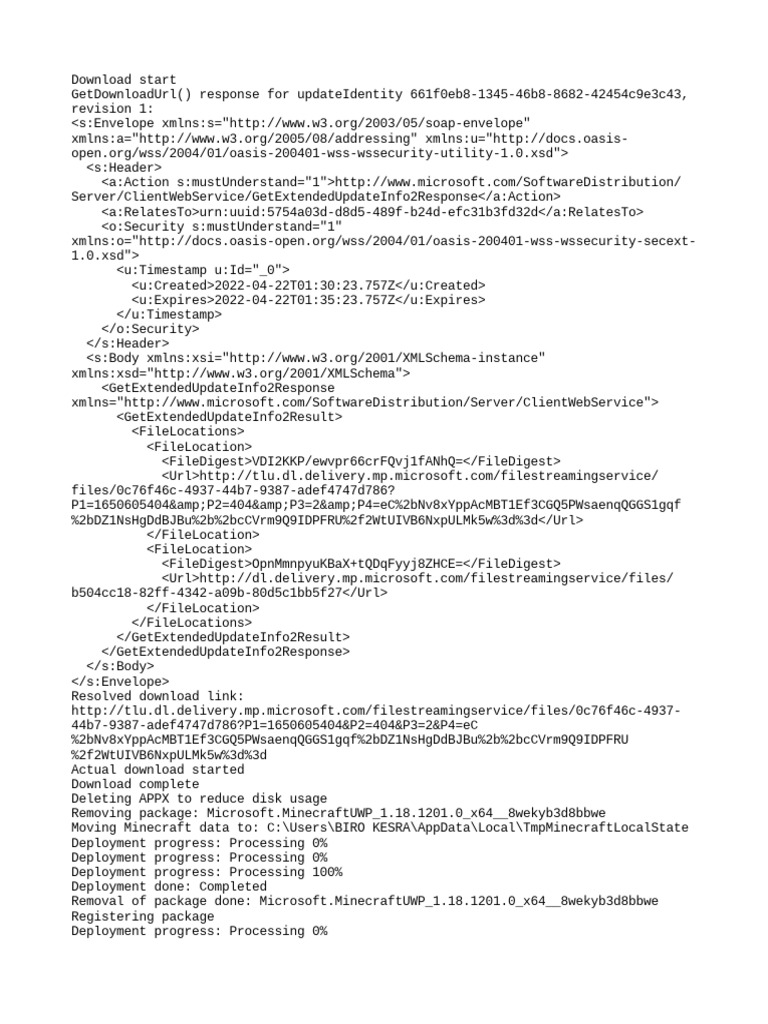 Log | PDF | Download | Extensible Application Markup Language