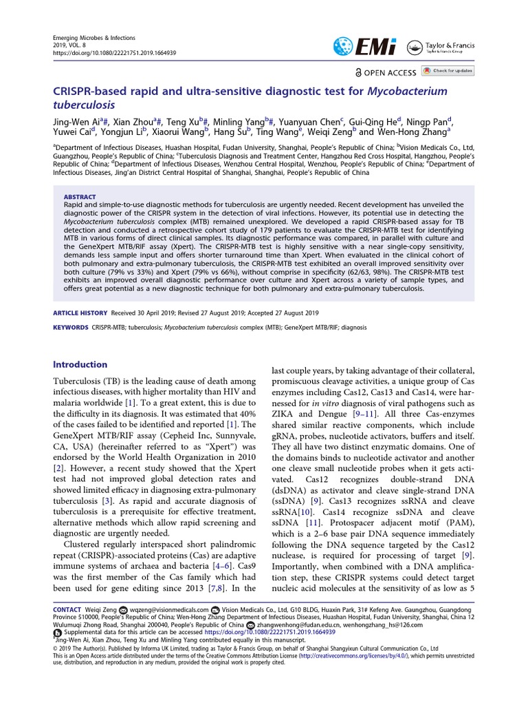 Crisper | PDF | Tuberculosis | Crispr