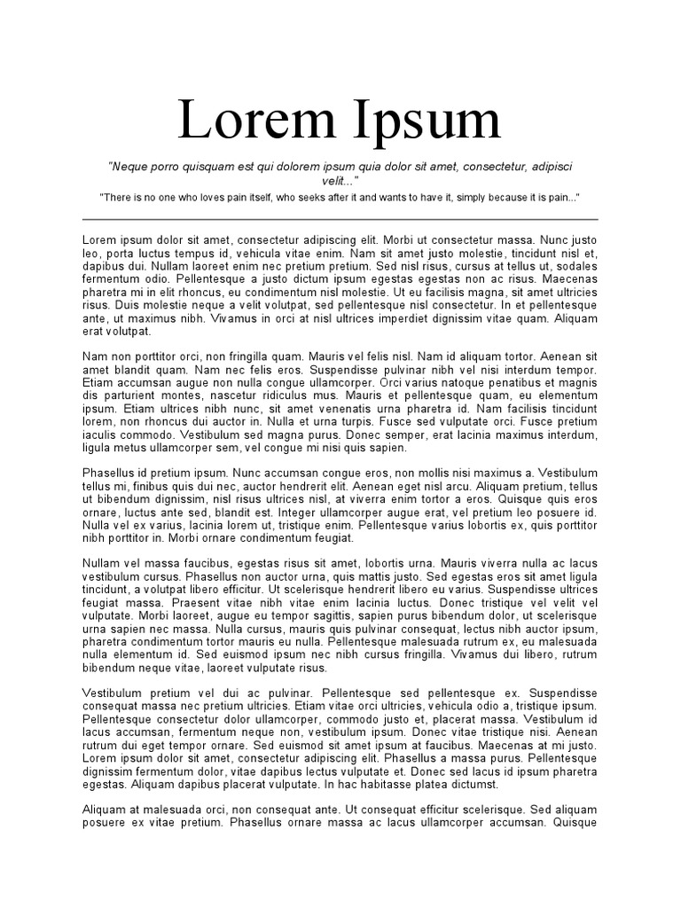 Lorem Ipsum - 15 Paragraph | PDF | Games & Activities