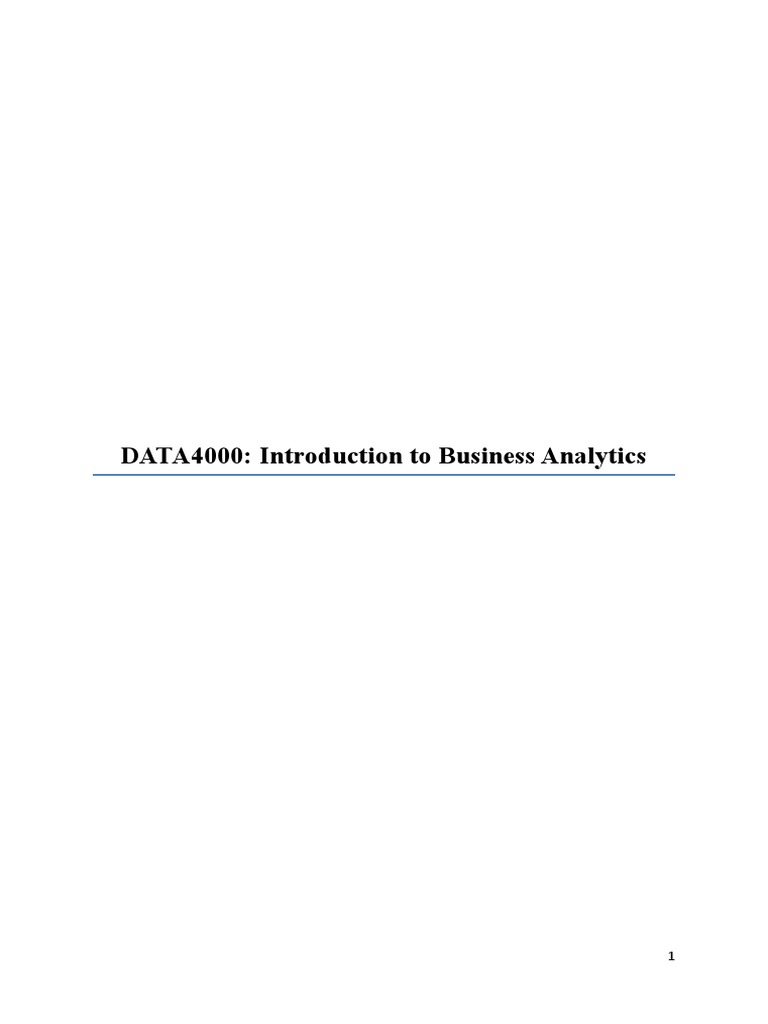Ashish (Riya) - DATA4000 Introduction To Business Analytics - Edited ...