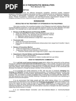 Module - 5 - Therapeutic Modalities | PDF | Prison | Probation