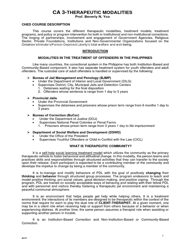 Ca 3 Module | PDF | Restorative Justice | Psychiatry