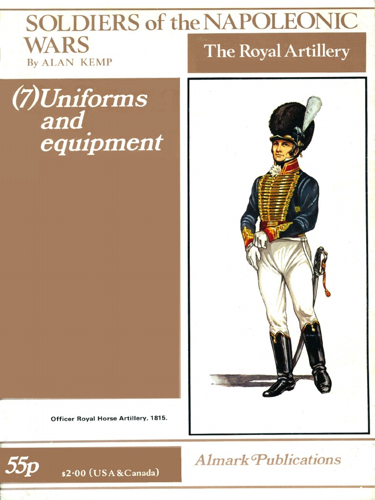 Almark - Soldiers of The Napoleonic Wars. The Royal Artillery. Uniforms ...