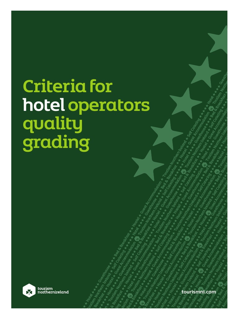 Assessment Criteria For Hotel Operators On Quality Grading | Download ...