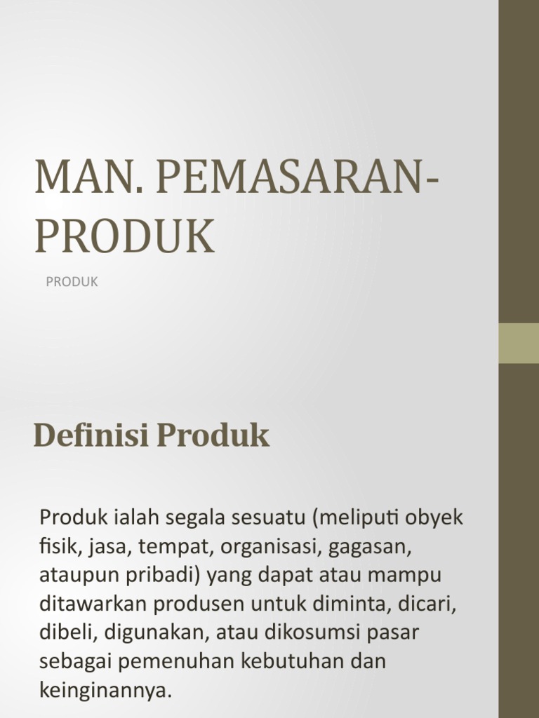 Penggolongan dan Jenis Produk | PDF