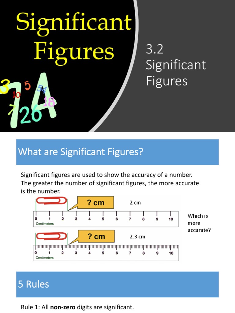 3.2 Significant Figures | PDF | Significant Figures | Mathematical Concepts