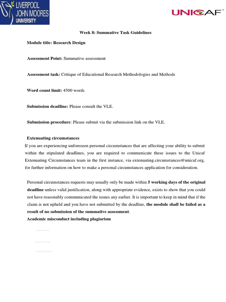 Week 8 Summative Task Guidelines Critique | PDF | Knowledge | Dialectic
