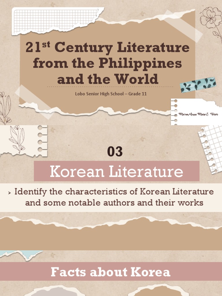 G11 - Asian Literature - Korean | PDF | Korea | Korean Language