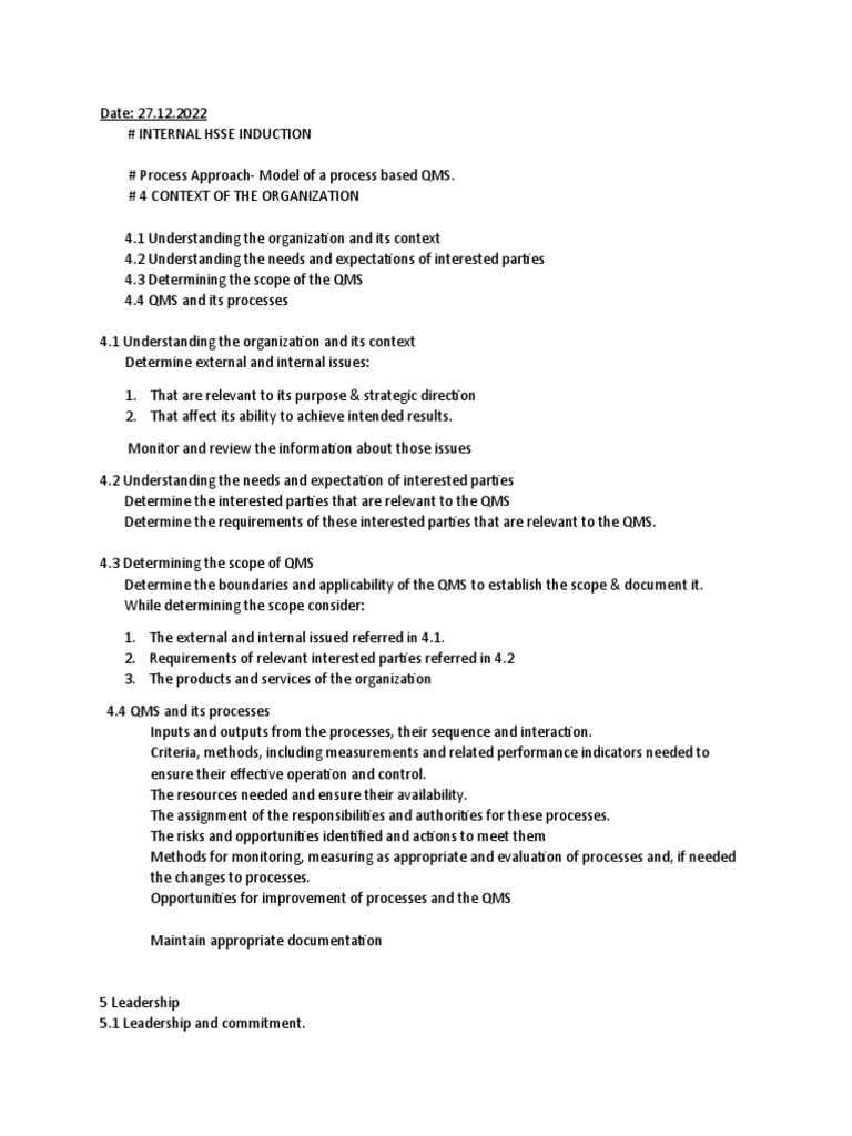 Iso 9001 Qms | PDF | Quality Management System | Quality Management