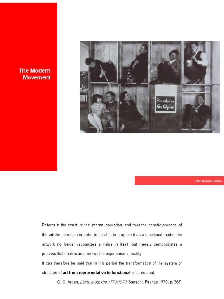 Modern Art and Architecture Movements | PDF | Aesthetics | Art Movements