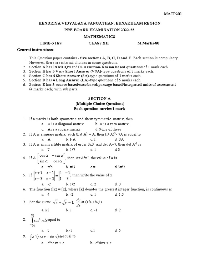PB2 Maths QP | PDF | Maxima And Minima | Function (Mathematics)