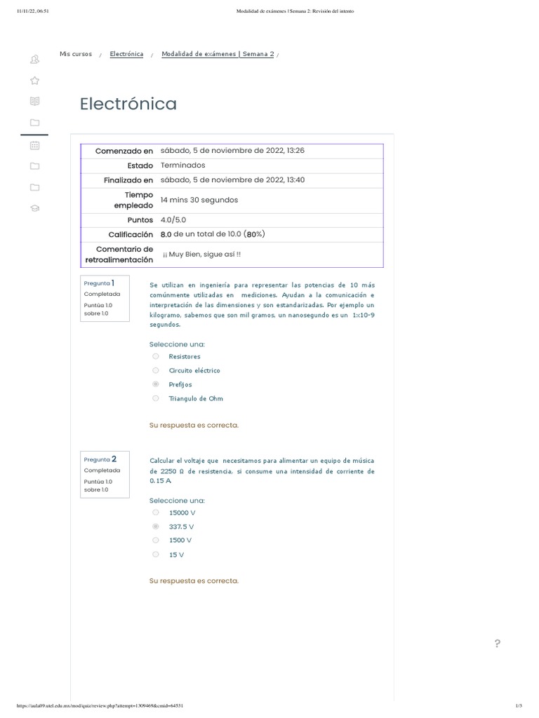 Electronica Exam2 | PDF | Resistencia Eléctrica y Conductancia | voltaje