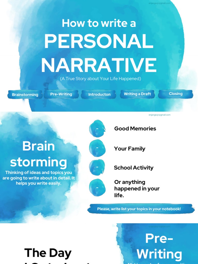 Personal Narrative Guide for Students | PDF
